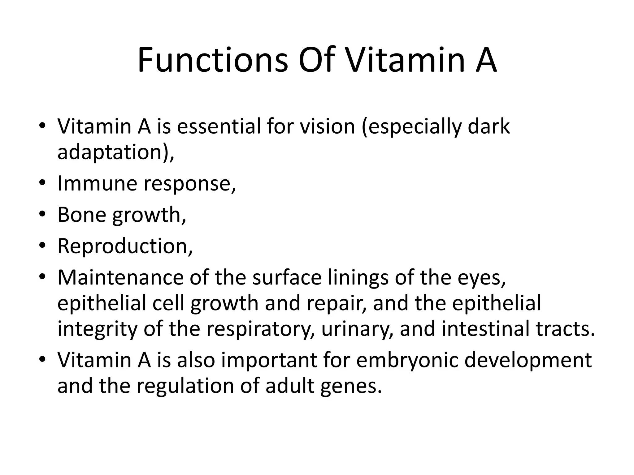 Vitamin A deficiency and control programme | PPTX