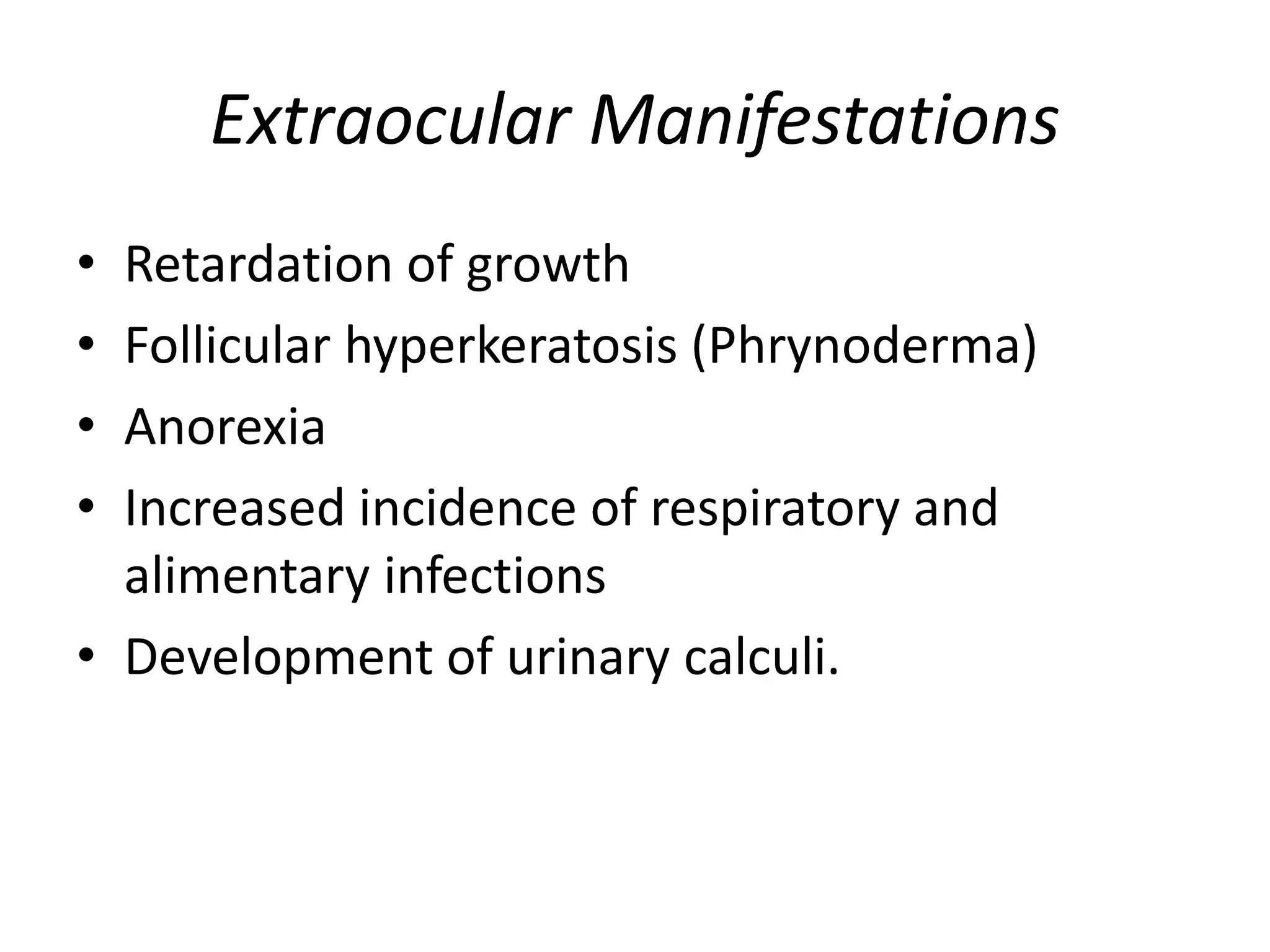 Vitamin A deficiency and control programme | PPTX