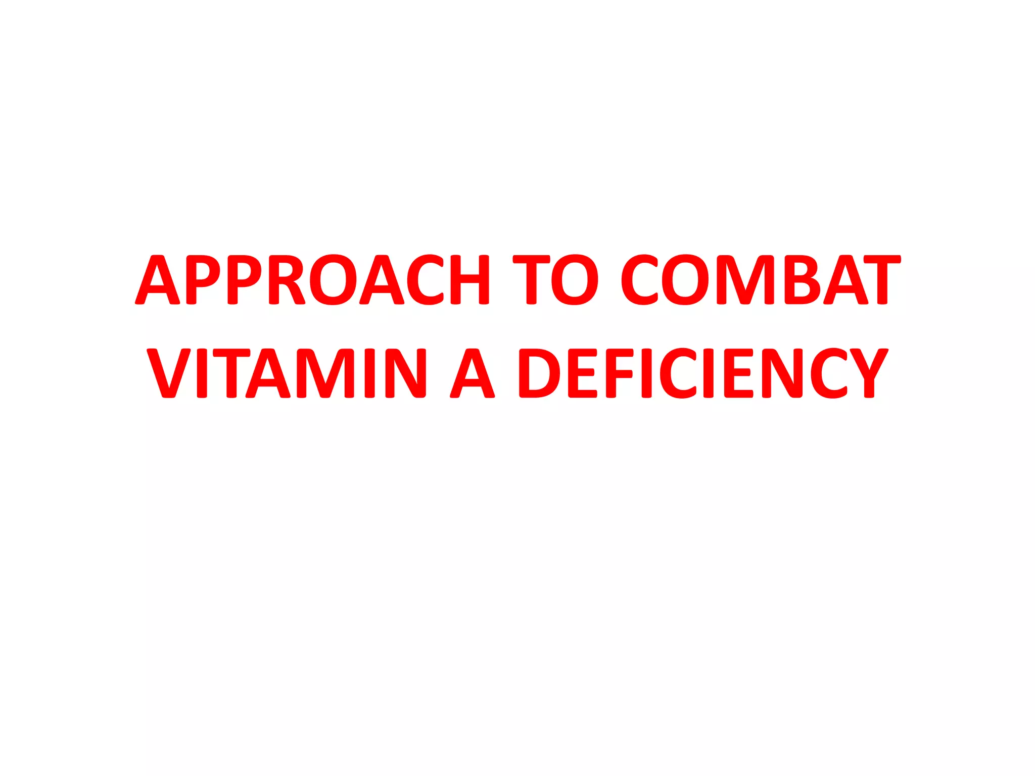 Vitamin A prophylaxis programme | PDF