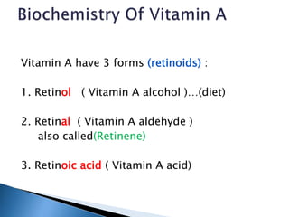Vitamin A and vitamin E deficiency diseases | PPTX