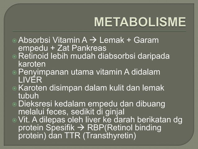 Vitamin A for oral and Dental health | PPTX