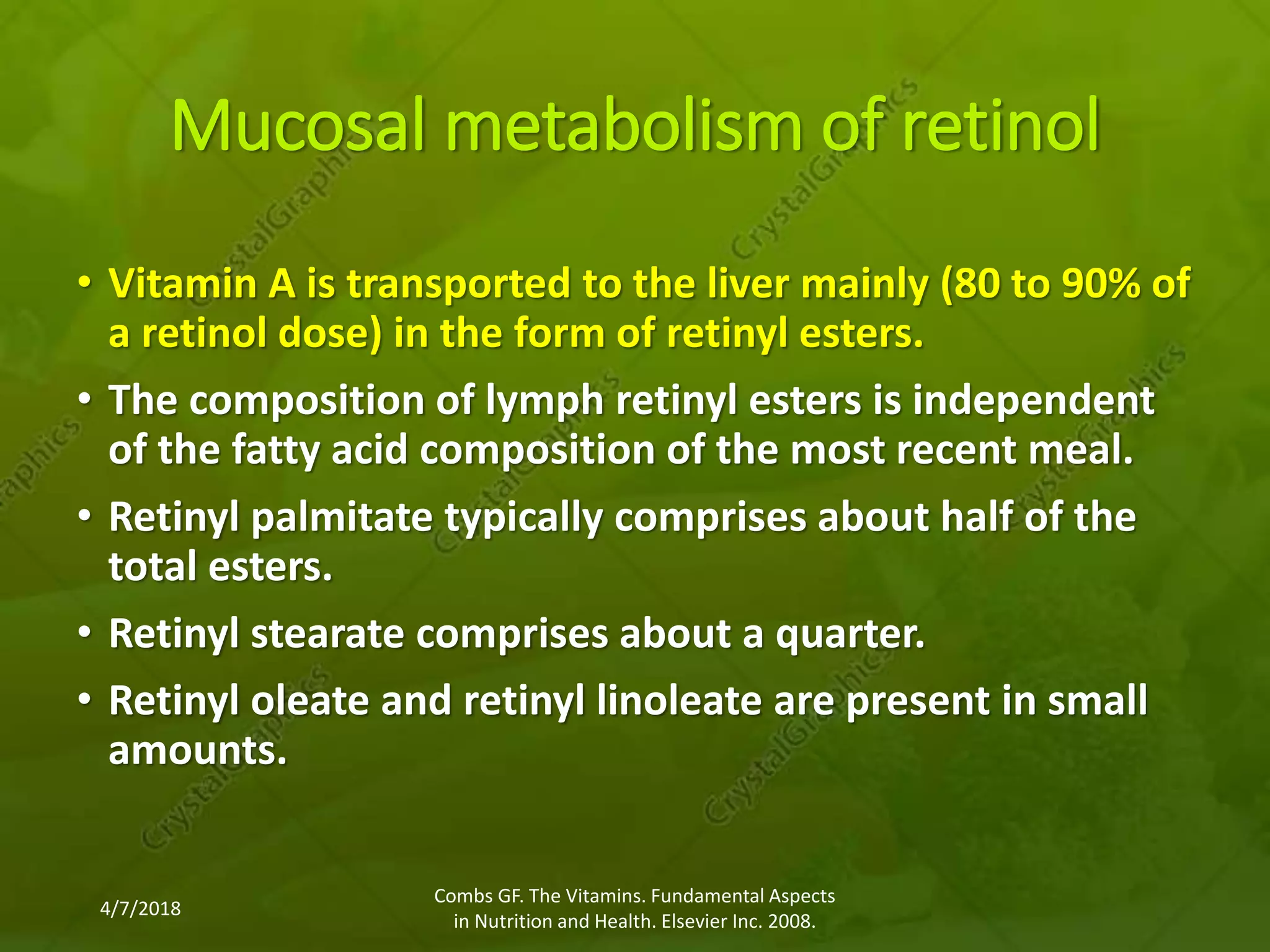 Vitamin A metabolism | PPSX