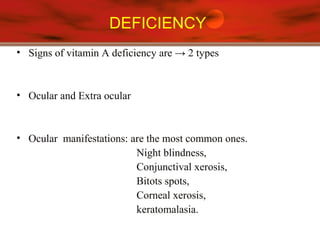 VITAMIN A DEFICIENCY | PPT