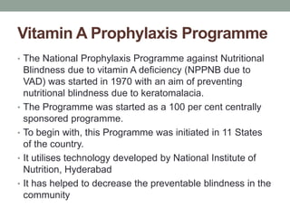 Vitamin a prophylaxis | PPTX
