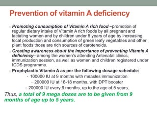 Vitamin a prophylaxis | PPTX