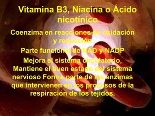 Vitaminas del complejo b | PPTX