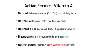Vitamin A | PPTX