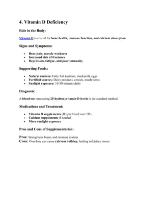 Guide to Vitamin Deficiencies Their Symptoms and Treatments | PDF