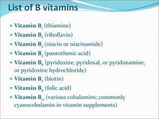 Vitamin B | PPT