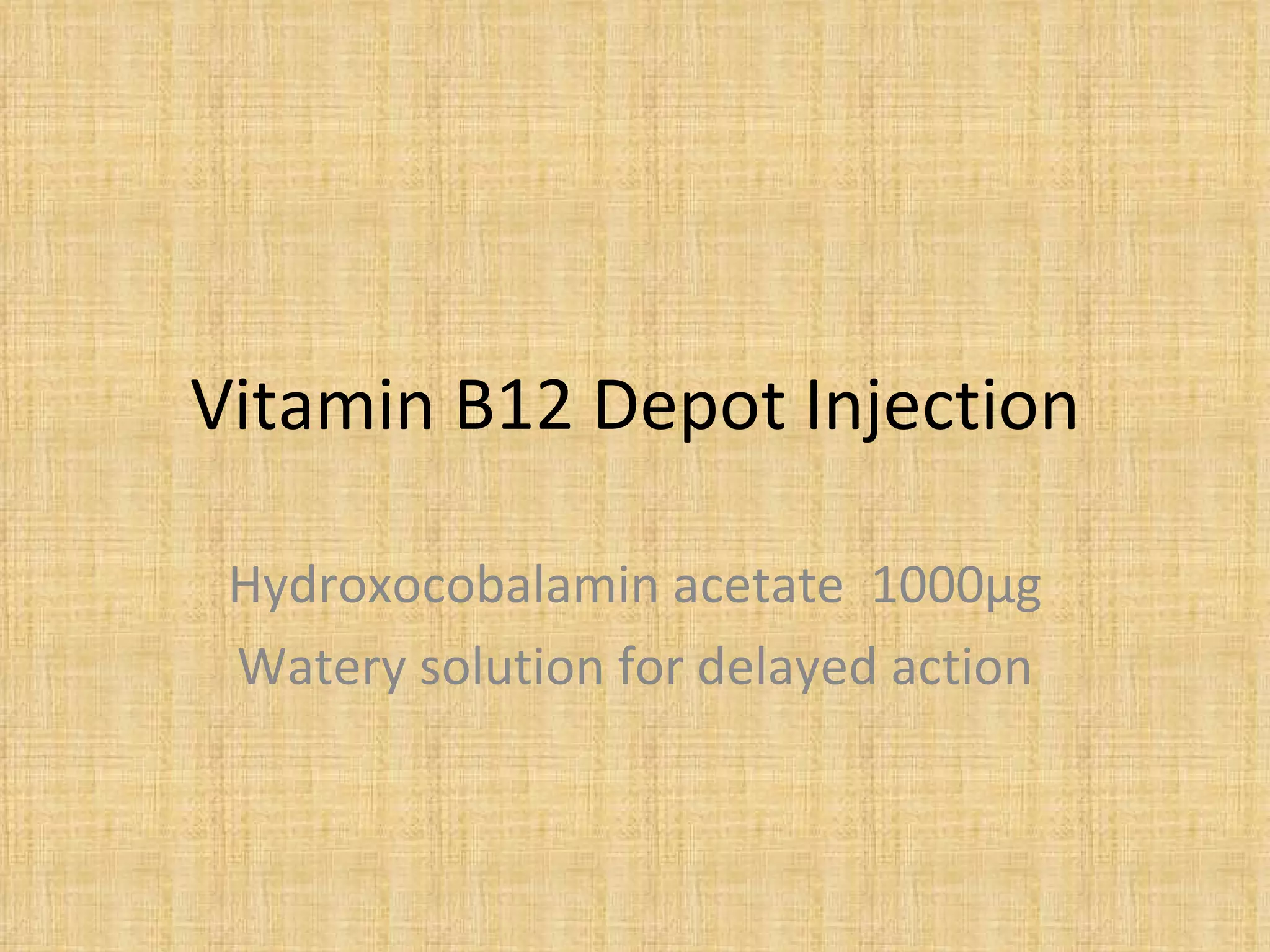 Vitamin B12 | PPT