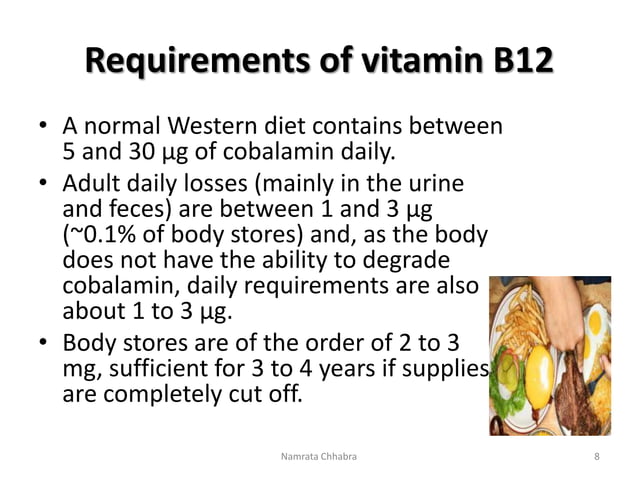 Vitamin B12- Chemistry, functions and clinical significance | PPTX