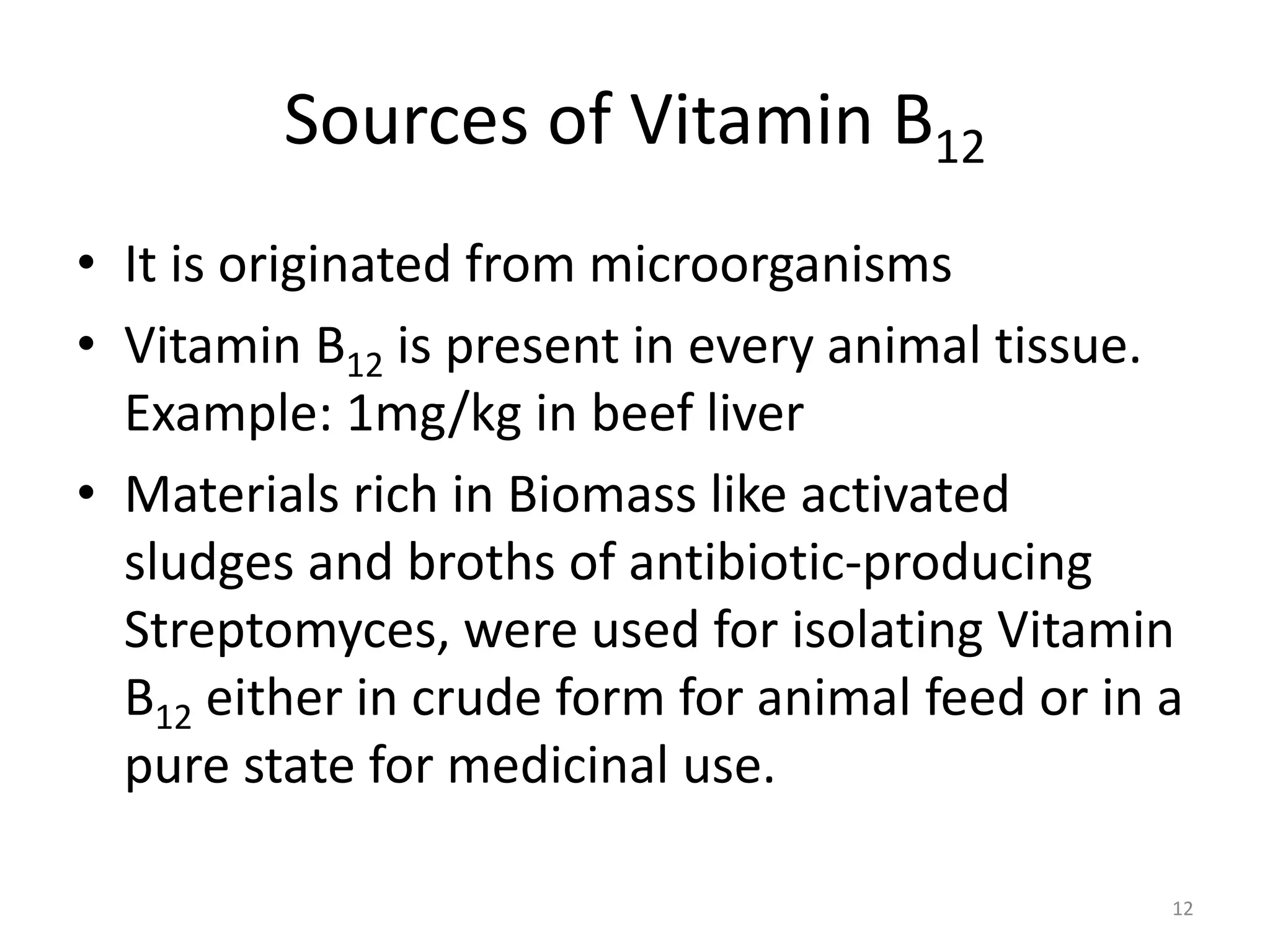 Vitamin B-12: Cyanocobalamin | PPTX