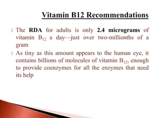 Vitamin B12 human Nutrition and dietetics | PPTX