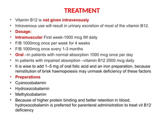 vitamin b12 deficiency in clinical practicepptx | PPTX