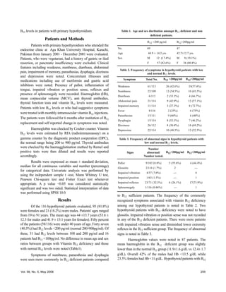 Vitamin b12 deficiency common in primary hypothyroidism | PDF
