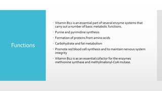 Vitamin b12 deficiency in animals | PPTX