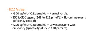 Vitamin b12 deficiency in india | PPTX