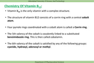 Vitamin B12 (Cobalamin) lecture slides notes | PDF