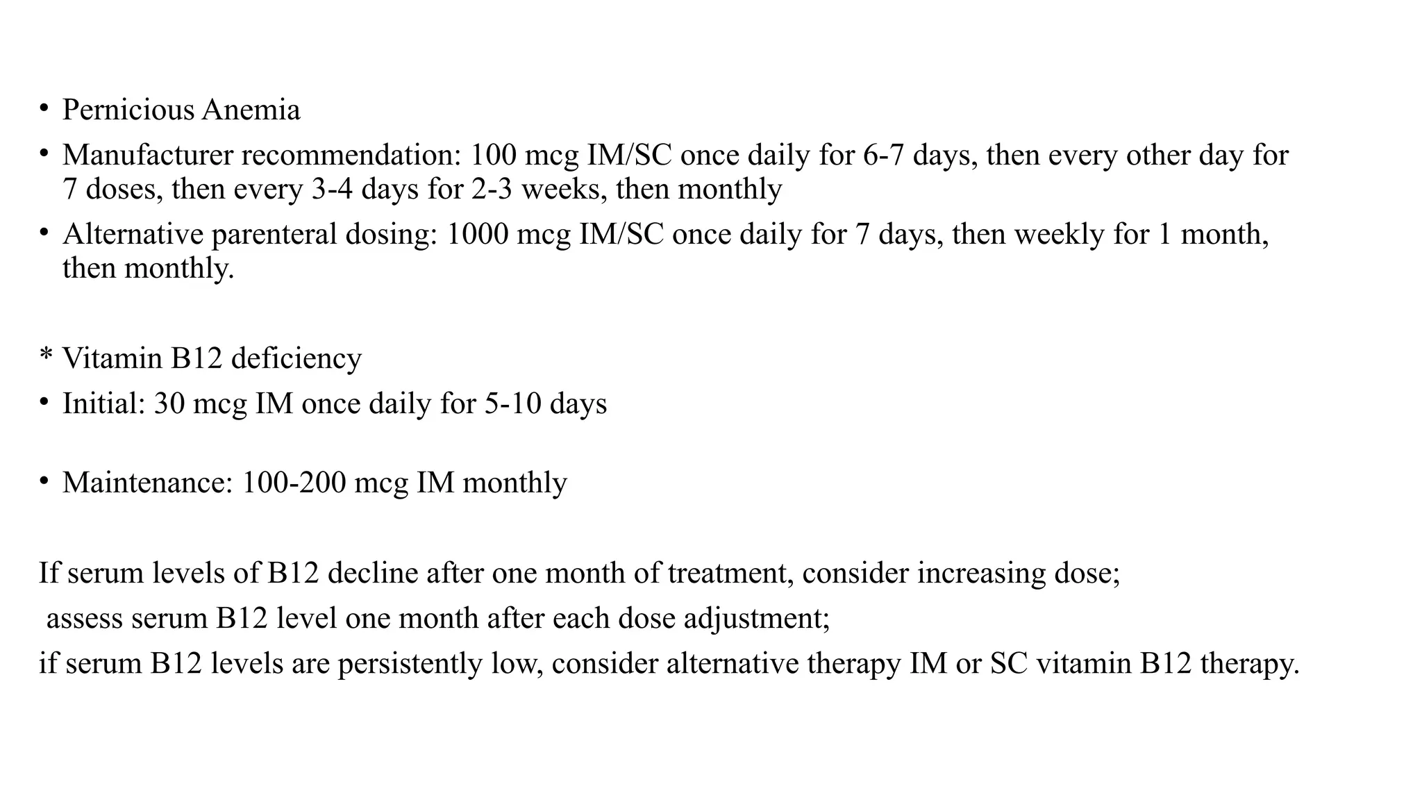 VITAMIN B12 - DEFICIENCY AND TREATMENT PPT.pptx