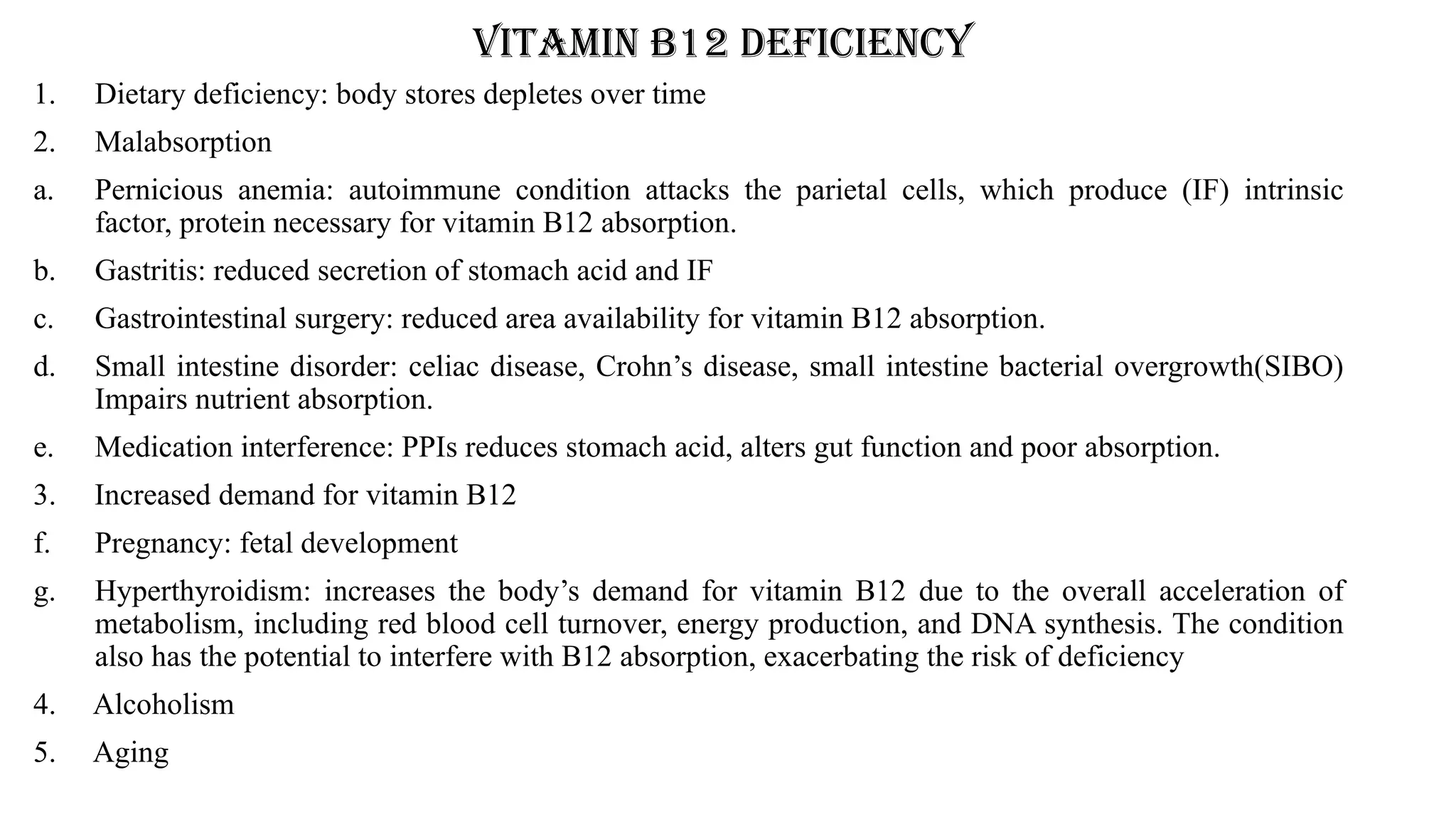 VITAMIN B12 - DEFICIENCY AND TREATMENT PPT.pptx