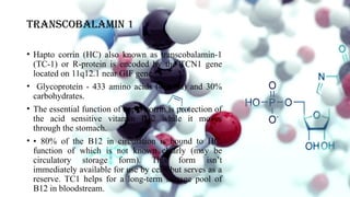 VITAMIN B12 - DEFICIENCY AND TREATMENT PPT.pptx
