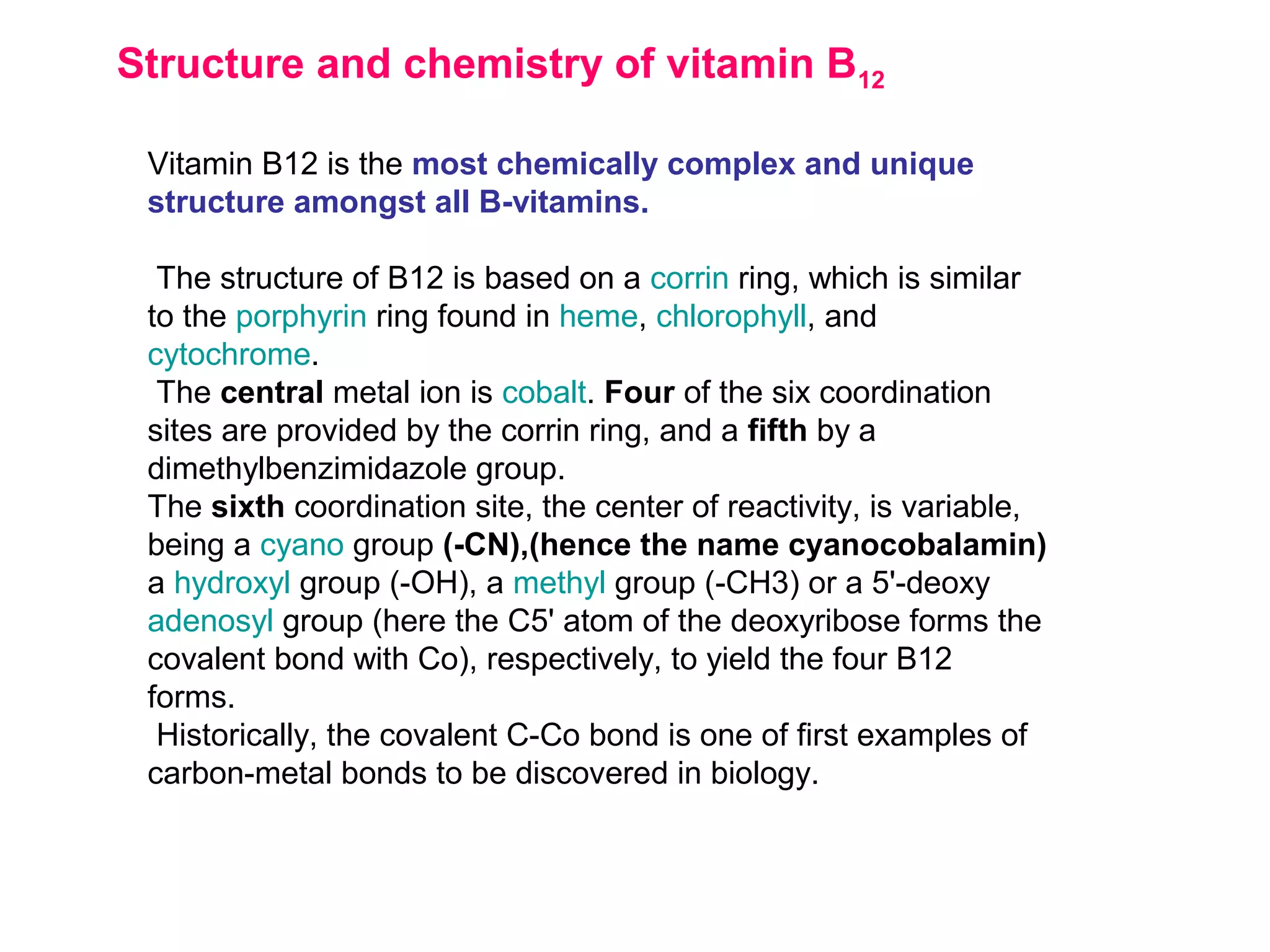 VITAMIN B12[CYNACOBALAMIN][COBALAMIN],SOURCES OFVITAMIN B12,VITAMIN B12 ...