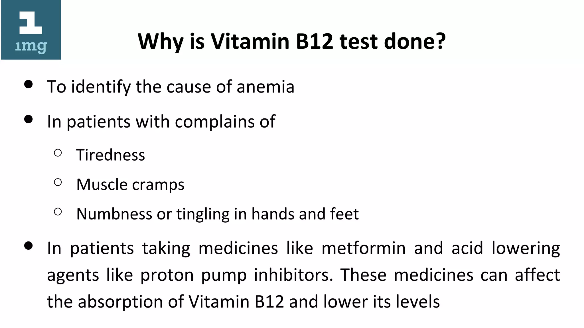 Vitamin b12 test | ODP