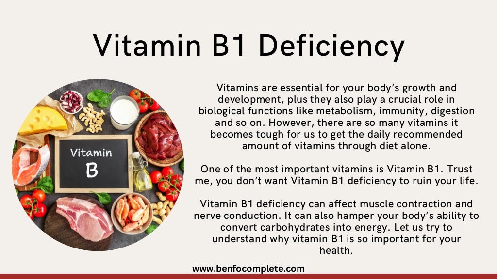Vitamin B1 Deficiency Symptoms Pdf