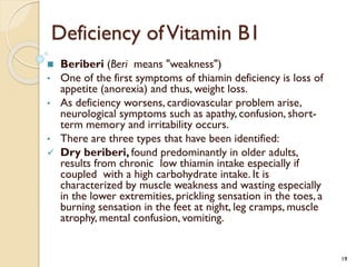 Vitamin b1(thiamin) bch 628 (advanced nutritional biochemistry) | PPT