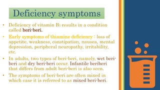 Vitamin B1 (Thiamine) | PPTX | Blood Disorders | Diseases and Conditions