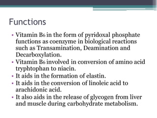 vitamin B3, B5 and B6 in nutriention in nursing | PDF