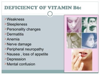 Vitamin B6 Deficiency Diseases