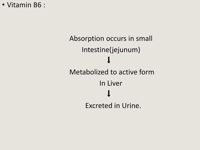 vitamin b6 biochemistry metabolism and functions | PPTX