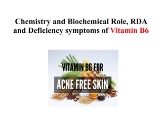 vitaminb6-Final .Vitamins are non nutrient chemical substance | PPT