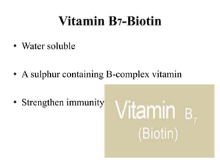 Vitamin b7 or biotin | PPTX