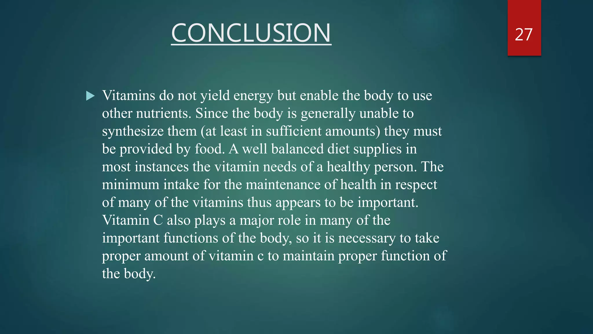 Vitamin C and Periodontal Health | PPTX