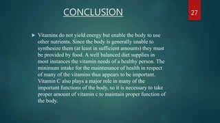 Vitamin C and Periodontal Health | PPTX