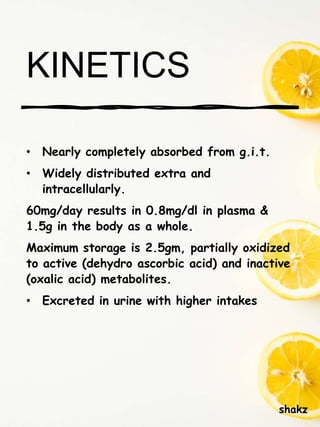 Vitamin C aka Ascorbic acid | PPTX