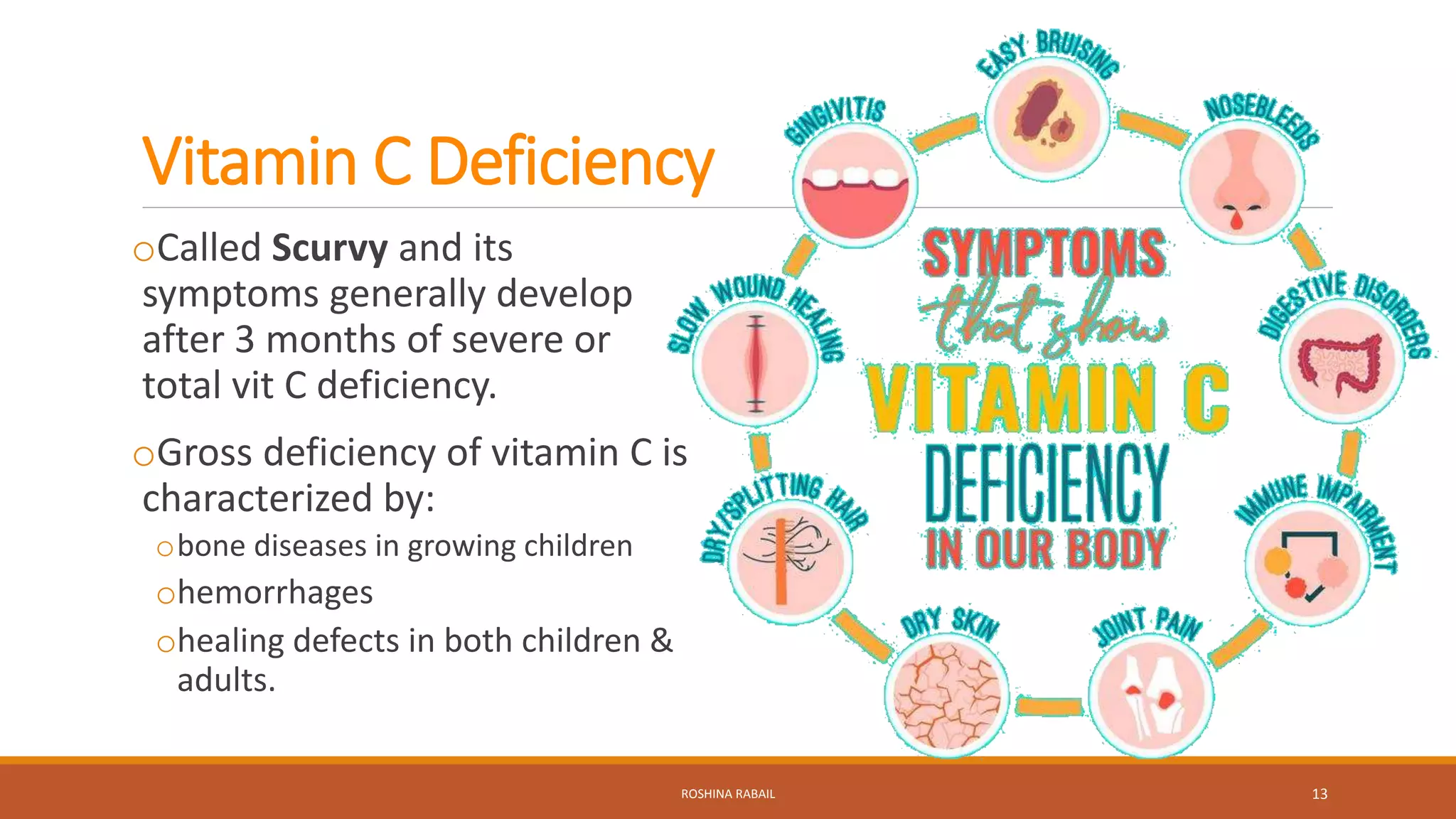 Vitamin c deficiency disorders | PPTX