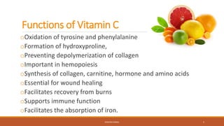 Vitamin c deficiency disorders | PPTX