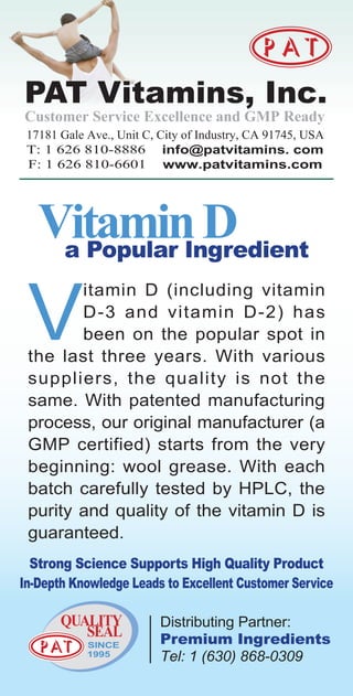 Vitamin D3 | PDF