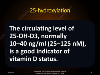 Vitamin D absorption, transport and metabolism | PPSX