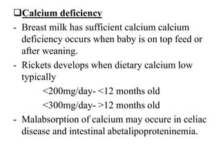 Rickets | PPTX | Bone and Joint Conditions | Diseases and Conditions
