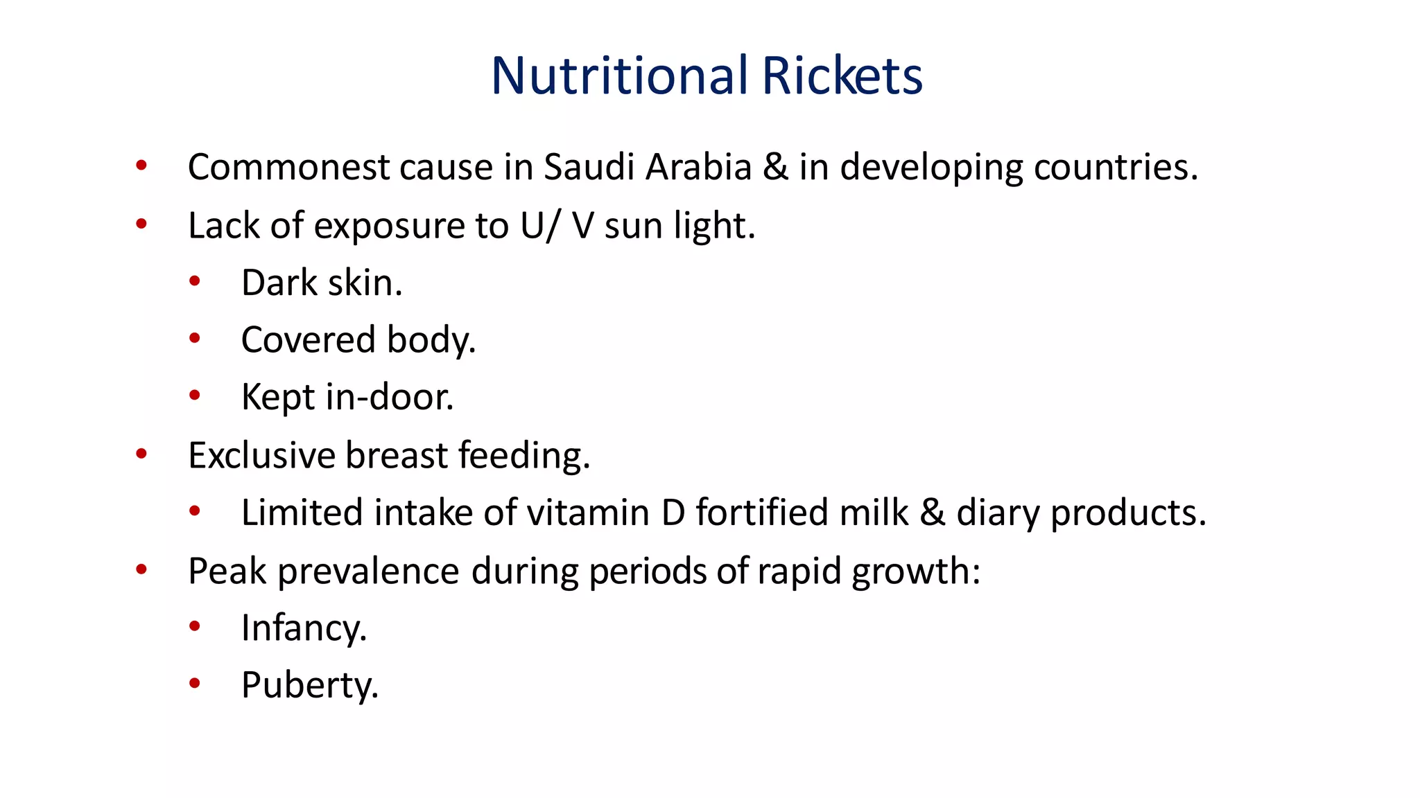Vitamin d deficiency & rickets | PDF