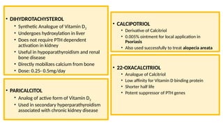 Vitamin D & its Analogues made easy for Dialysis students | PPTX