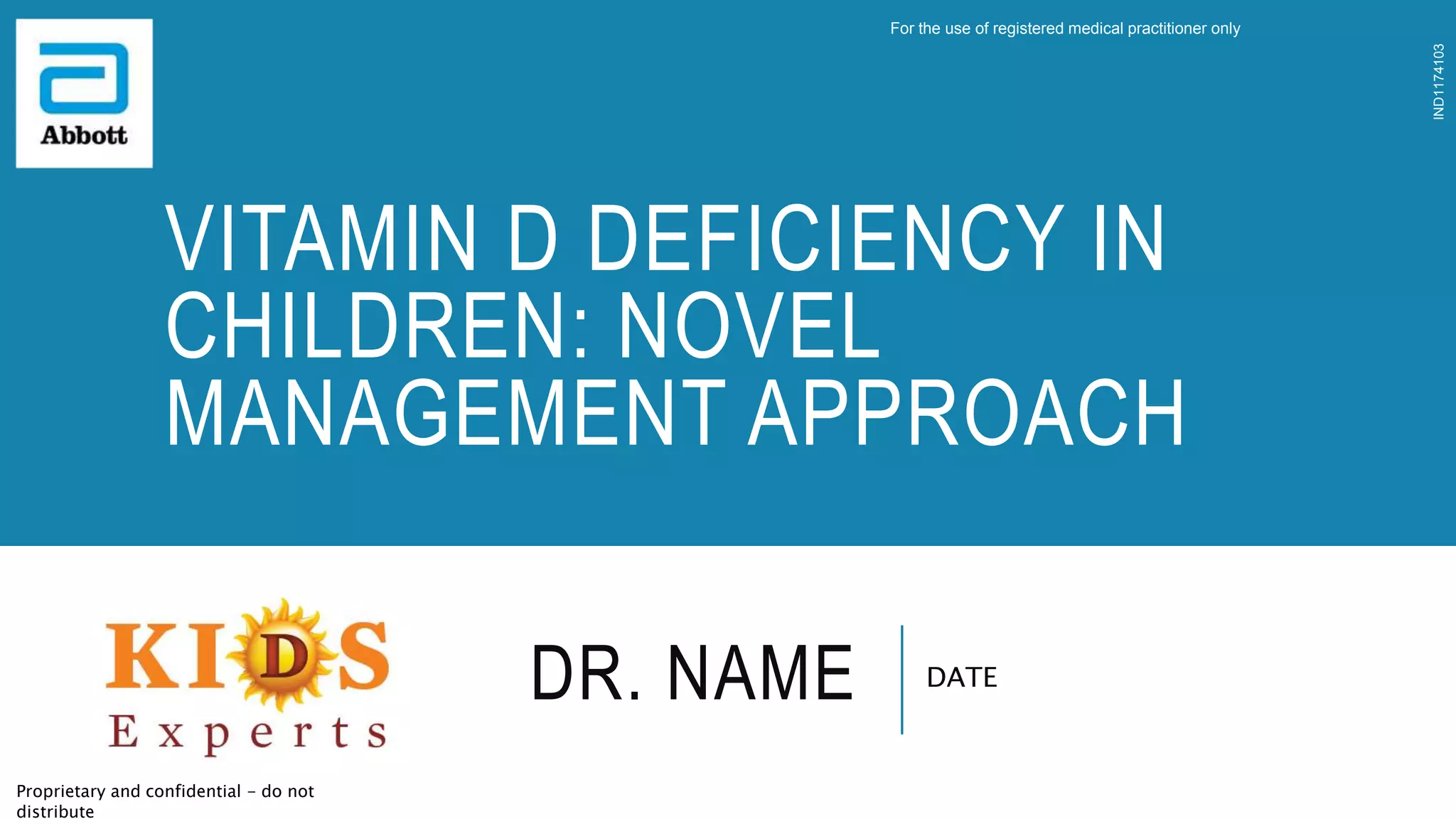 Vitamin D Pediatrics | PPTX