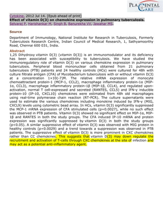 Vitamin d ref | PDF | Lung and Respiratory Health | Diseases and Conditions