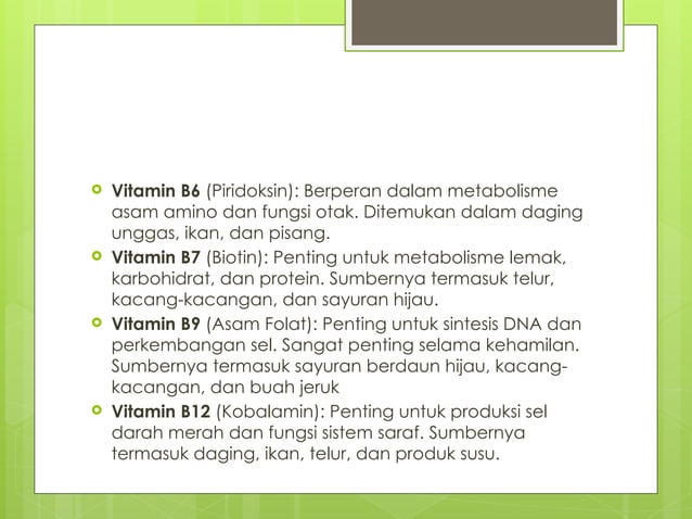VITAMIN larut dalam lemak dan vitamin larut dalam air | PPTX