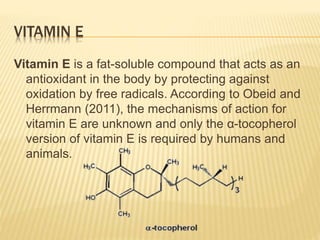 Vitamin E | PPTX