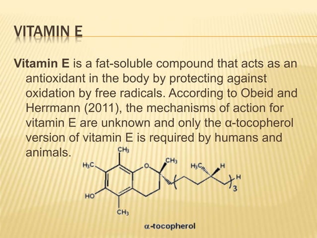 Vitamin E | PPT